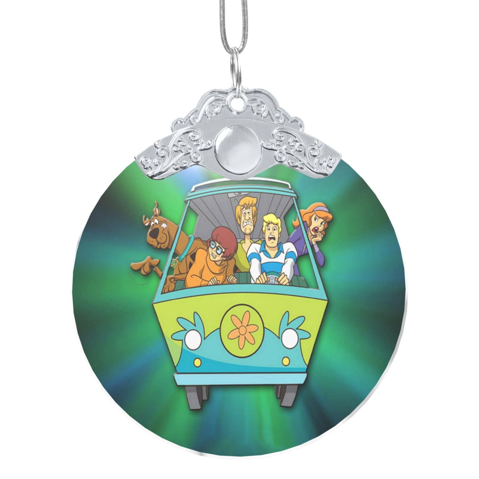 Scooby Doo Christmas Tree Glass Round Pendant, Christmas Tree ...