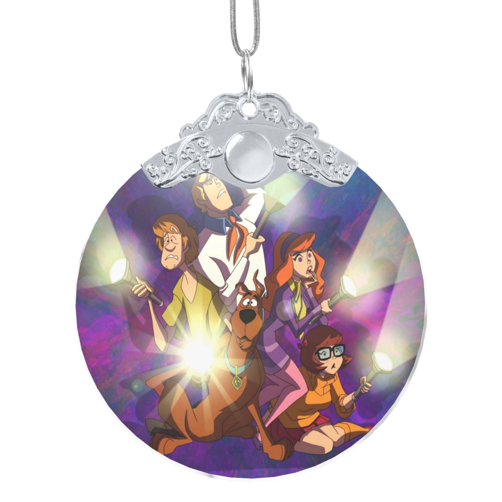 Scooby Doo Christmas Tree Glass Round Pendant, Christmas Tree ...