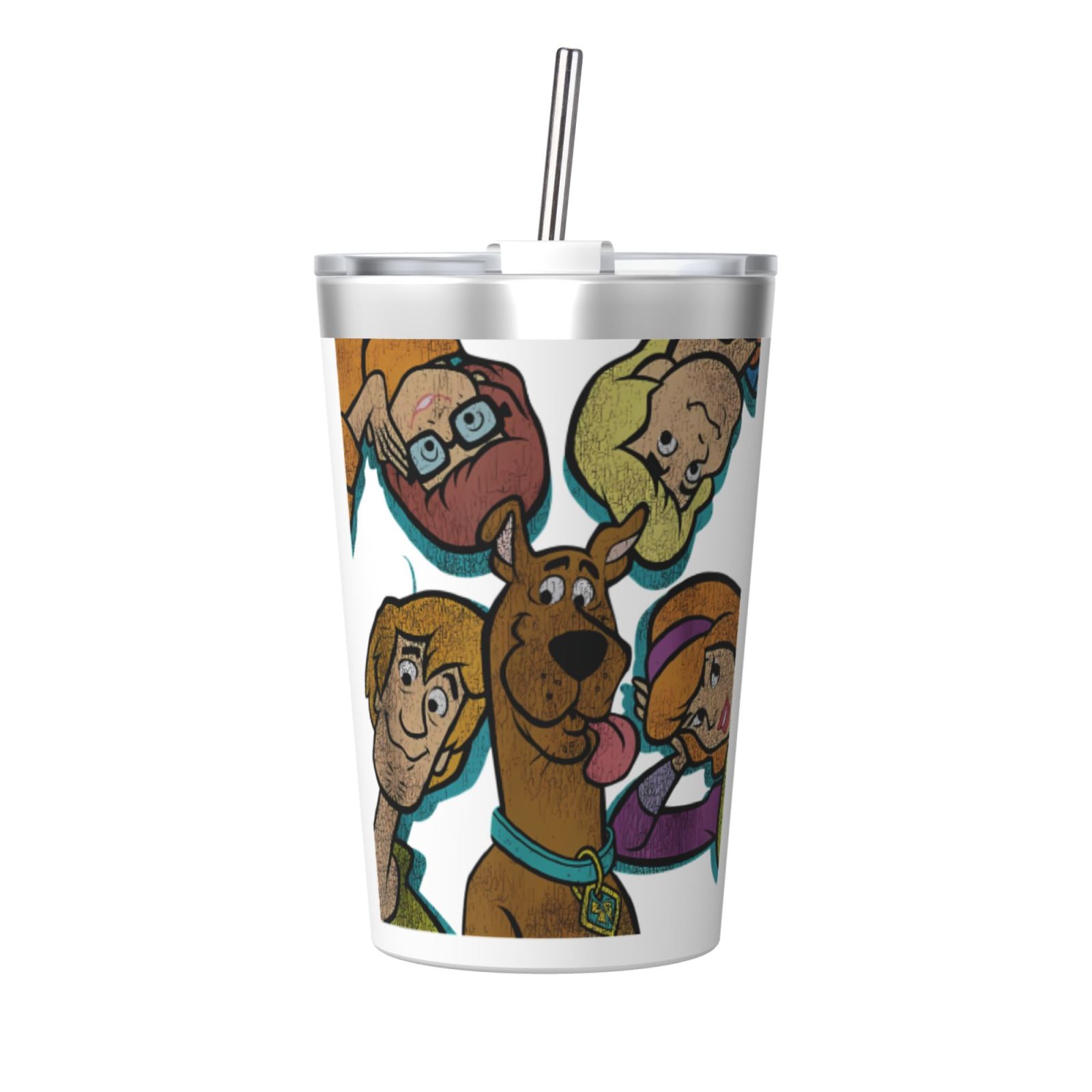 Scooby-Doo Coffee Insulated Tumbler Mug Straw Cup Insulated Kettle Mug ...