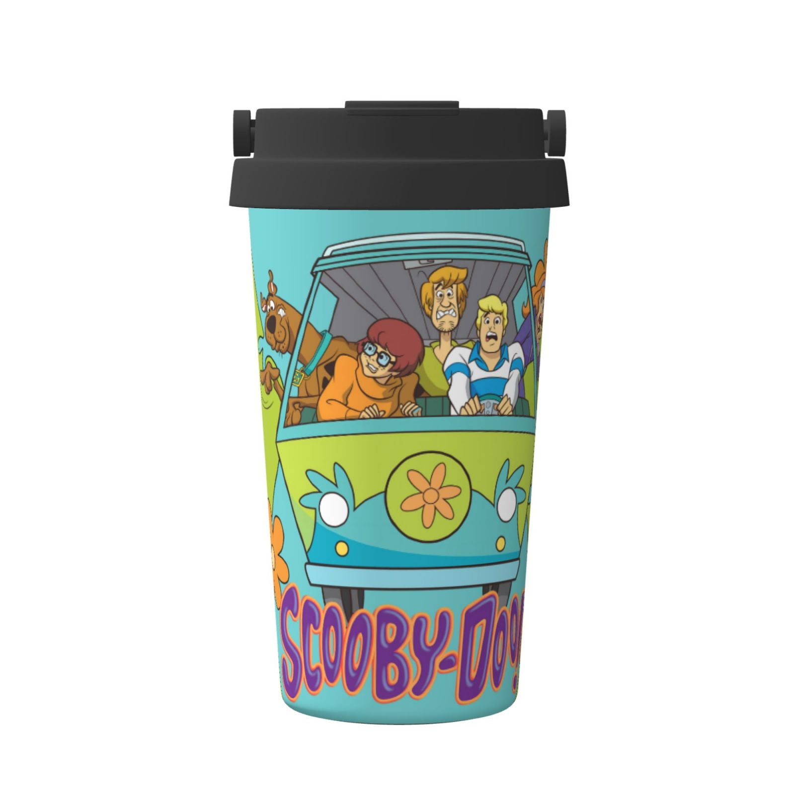 Scooby-Doo Mug Insulated Coffee Mug with Lid Portable Spill-Proof ...