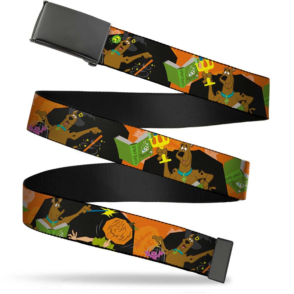 Scooby Doo Belt, Flip Web Belt Scooby Doo Halloween Snack Spells, 1.25 ...