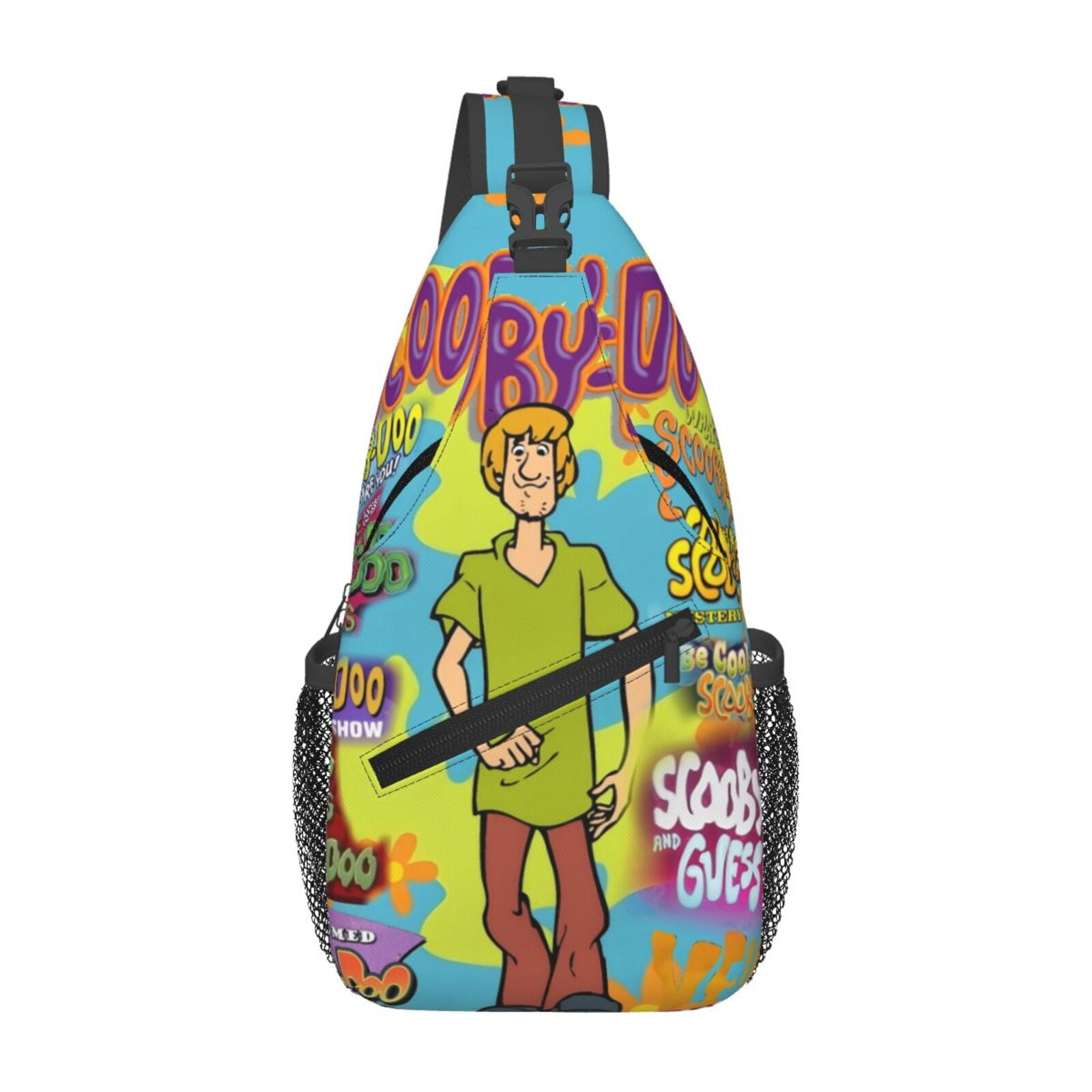 Scooby Doo Crossbody Backpack Sling Bag Travel Hiking Chest Cross Body ...