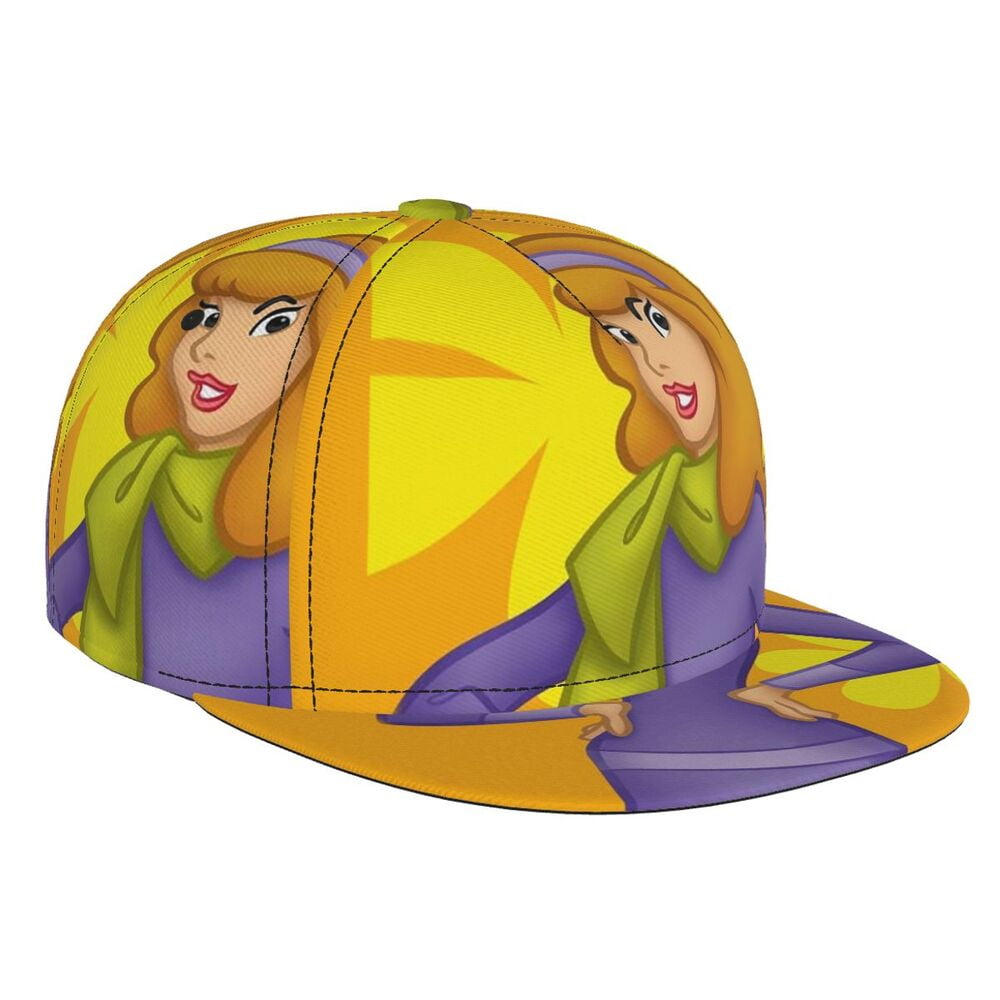 Scooby Doo Daphne Adjustable Flat Brim Baseball Cap Snapback Hat Hip ...