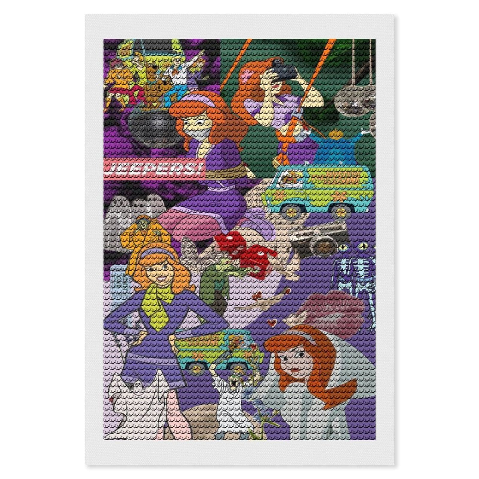 Scooby Doo Daphne Canvas Picture Paintings Prints Wall Hang Diamond ...