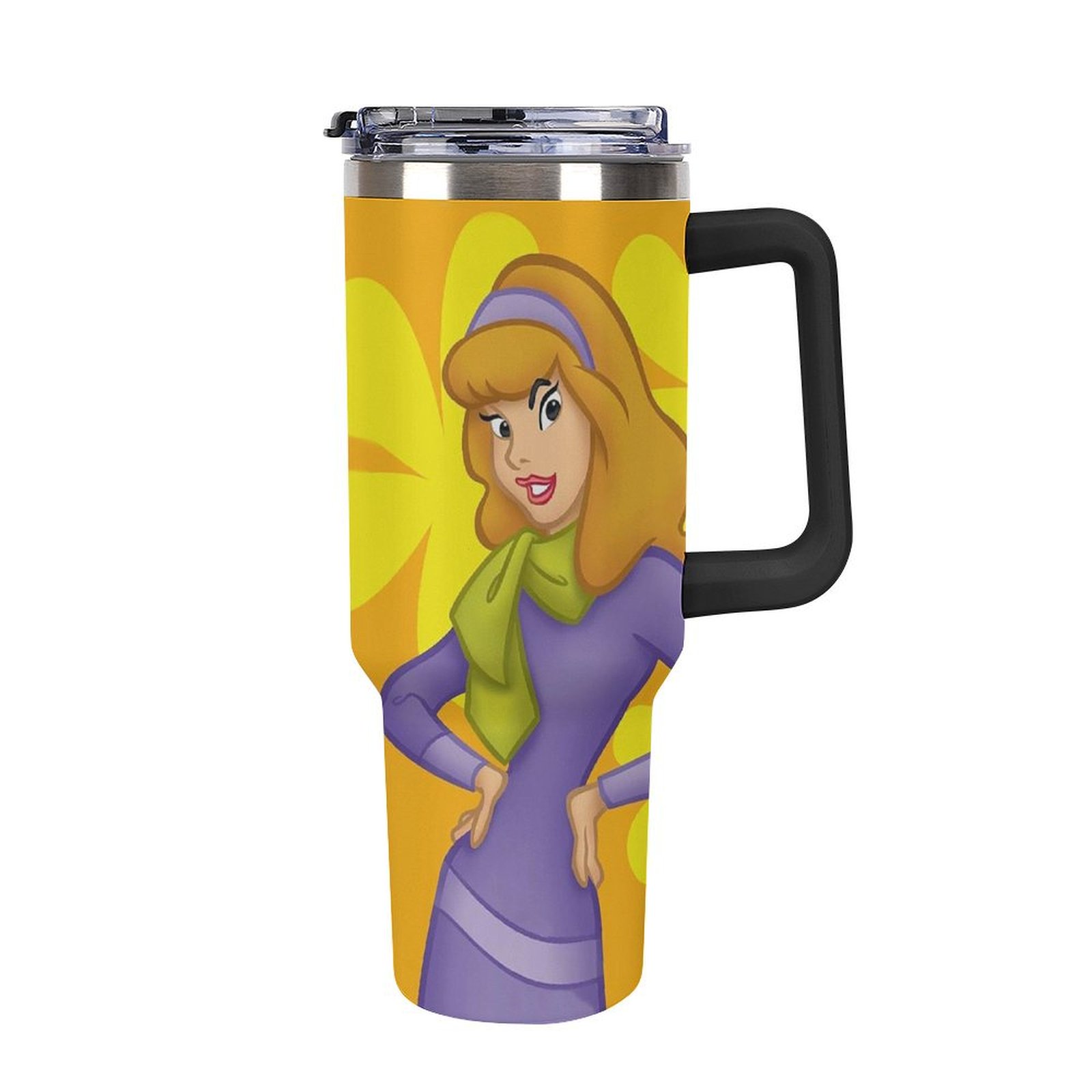 Scooby Doo Daphne Car Cup Tumbler with Handle & Straw 40Oz Cupholder ...