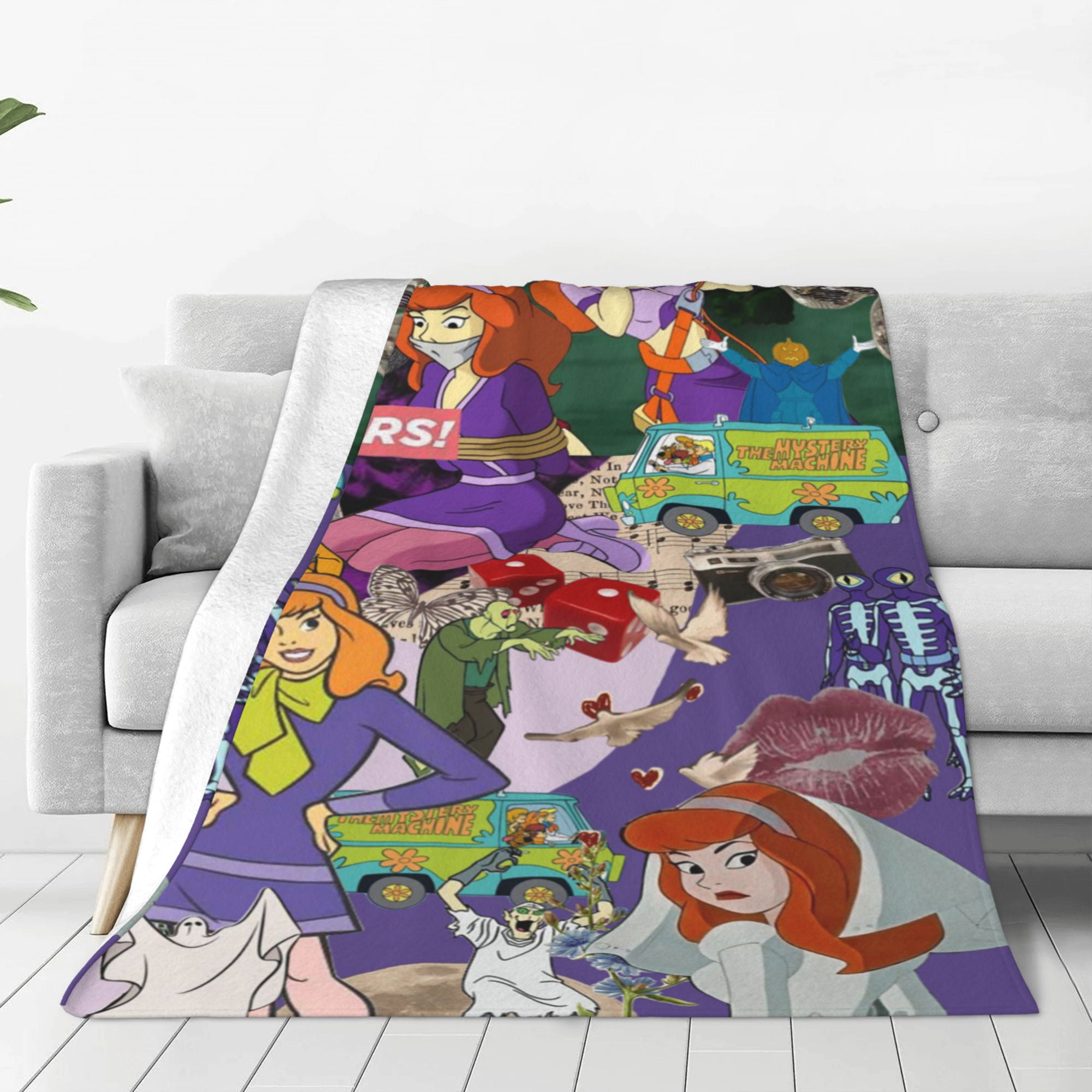 Scooby Doo Daphne Soft Lightweight Bed Blankets Plush Fuzzy Cozy ...