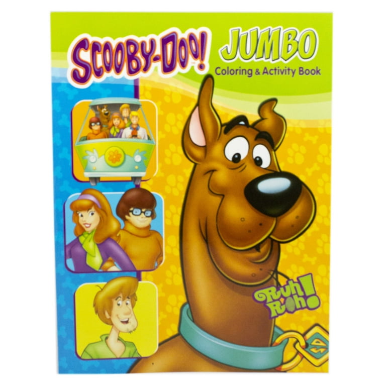 mystery coloring book scooby doo