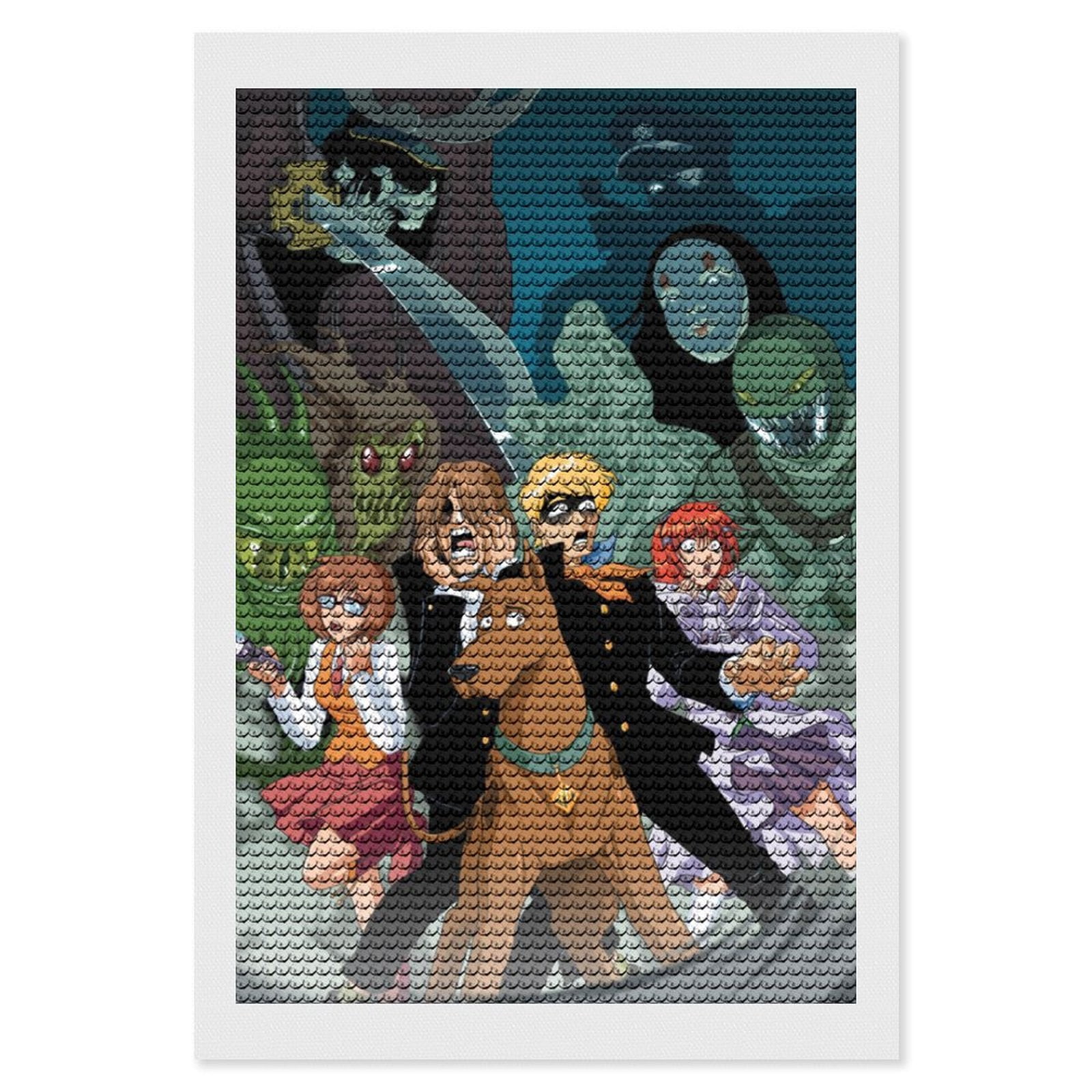 Scooby-Doo Diamond Art Painting for Adult, DIY Full Round 5D Diamond ...
