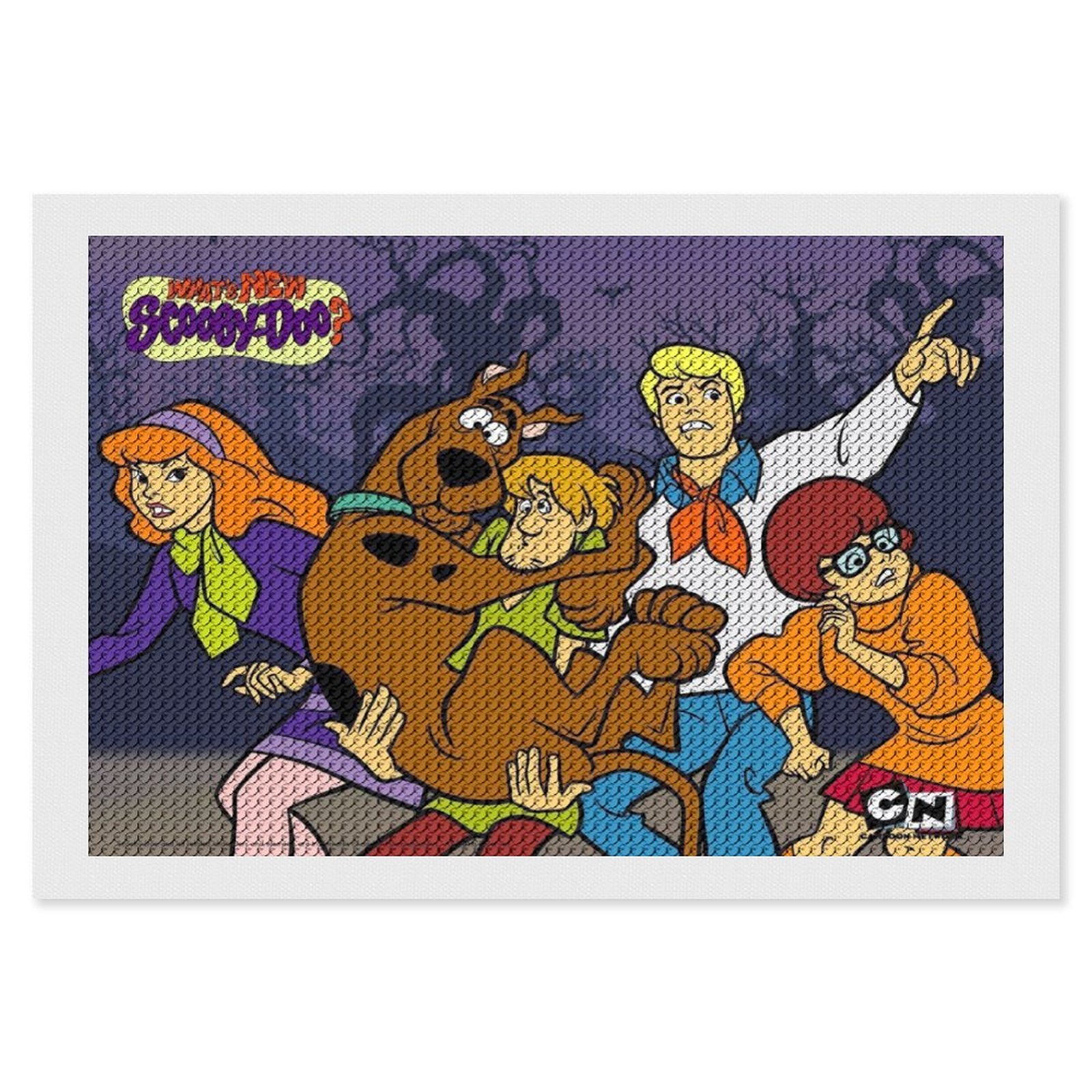 Scooby-Doo Diamond Art Painting for Adult, DIY Full Round 5D Diamond ...