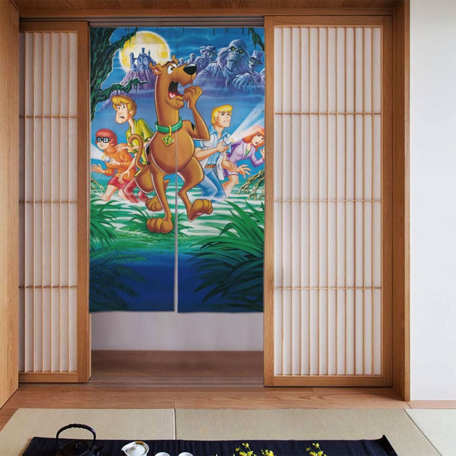 Scooby Doo Door Curtain Privacy partition Blackout Doorway Curtain ...