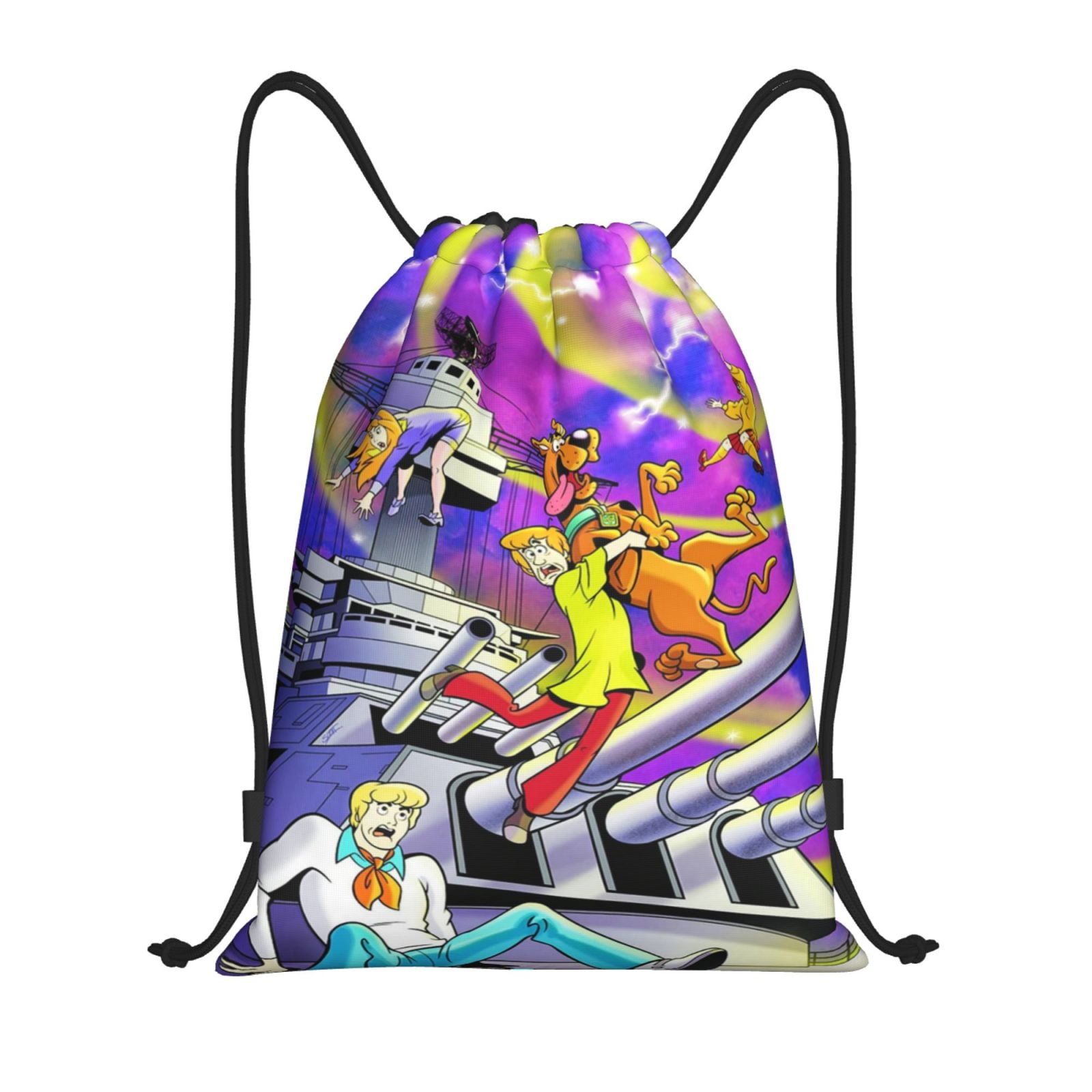 Scooby Doo Drawstring Bag Gym Bag Sports Backpack Sack Sackpack String ...