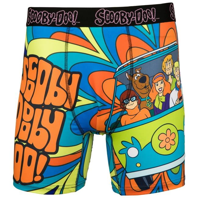 Scooby Doo Boxer Briefs, Mystery Machine Design, Polyester, XLarge (40 ...