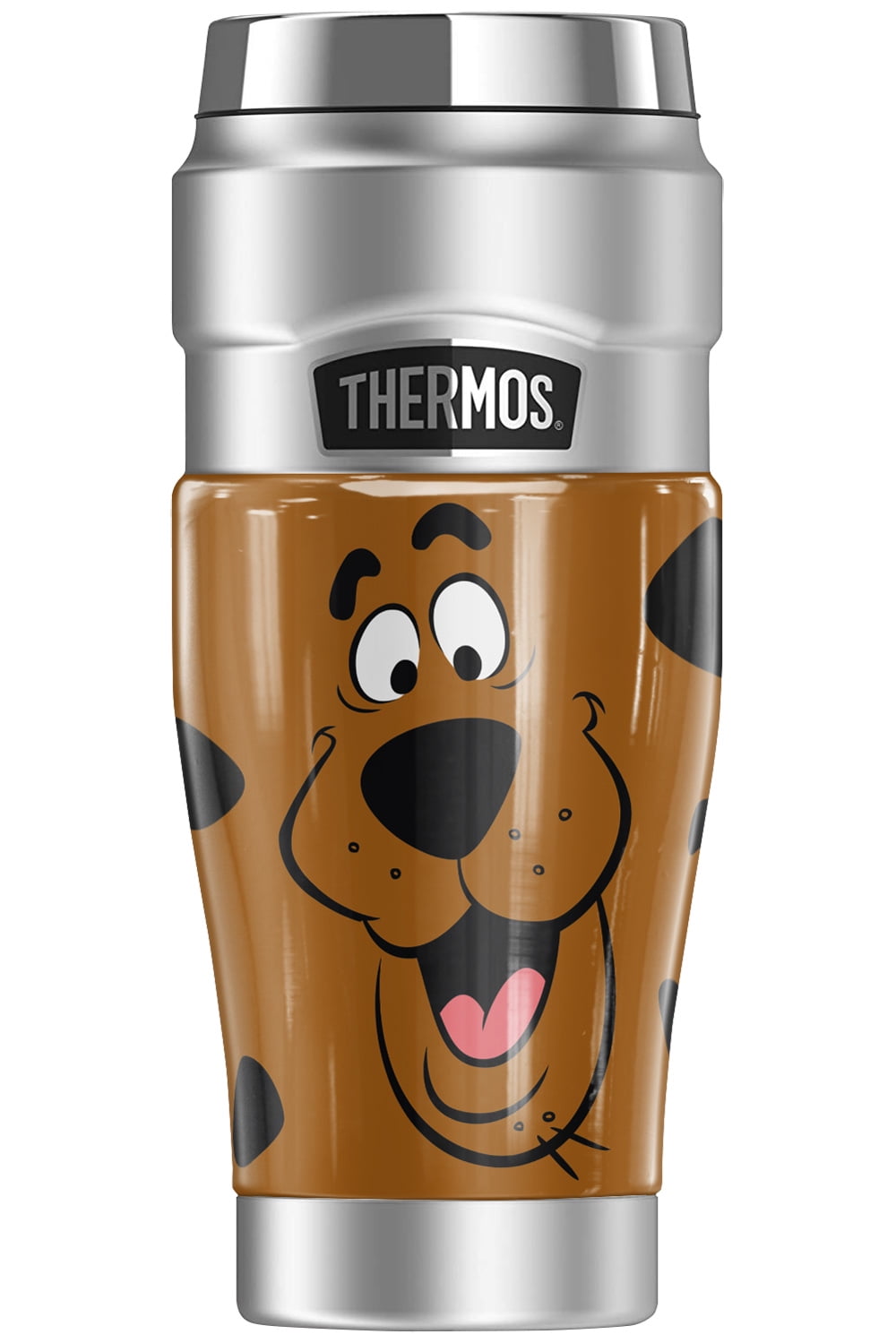 Scooby-Doo Face THERMOS STAINLESS KING Stainless Steel Travel Tumbler ...