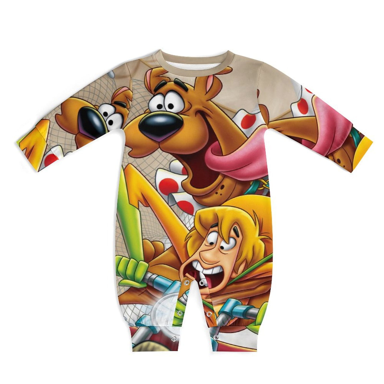 Scooby Doo Film Baby Rompers One-Piece Long Sleeve Jumpsuit Bodysuits ...