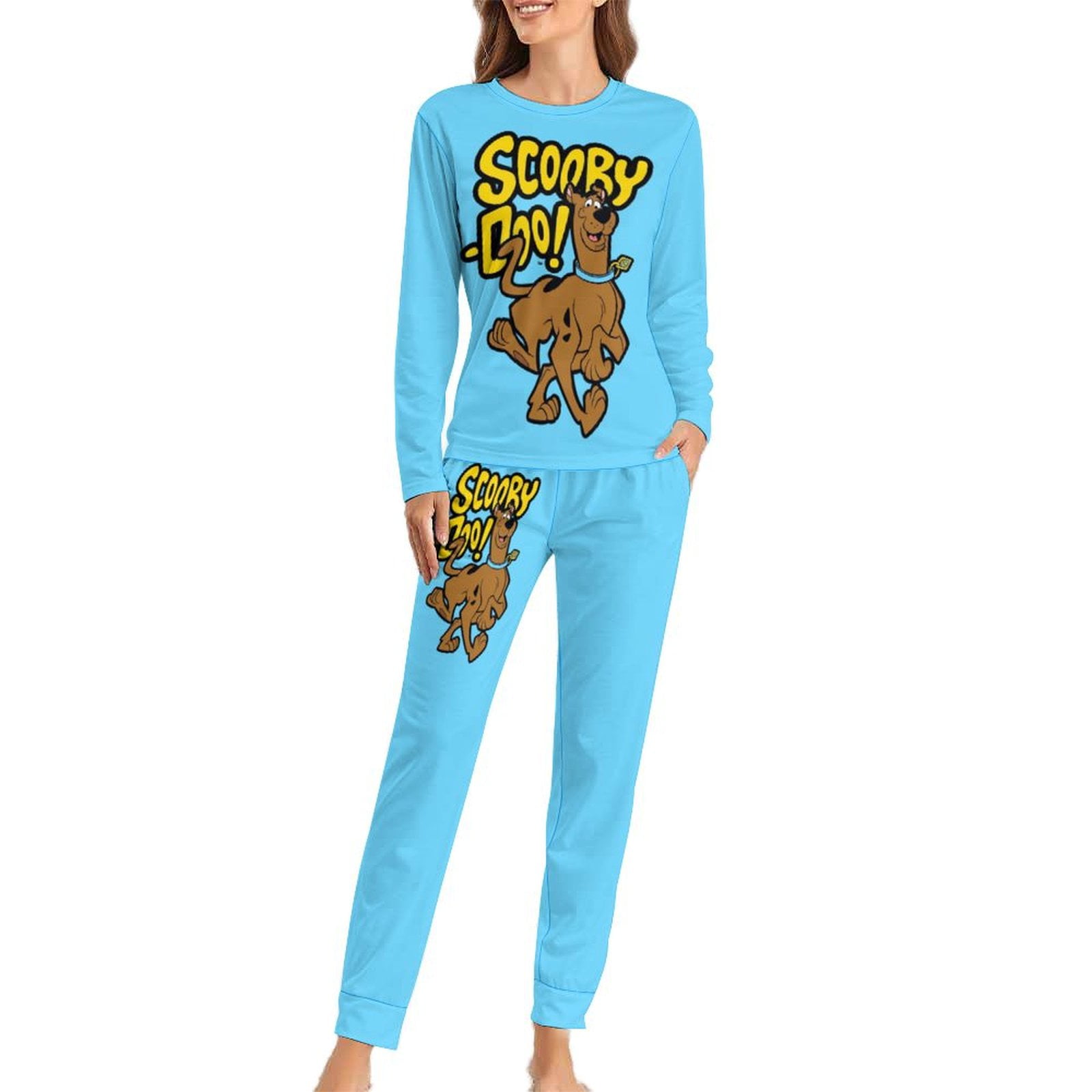 Scooby Doo Fun Womens Pajama Set Loungewear Cozy Soft House Wear Sets ...
