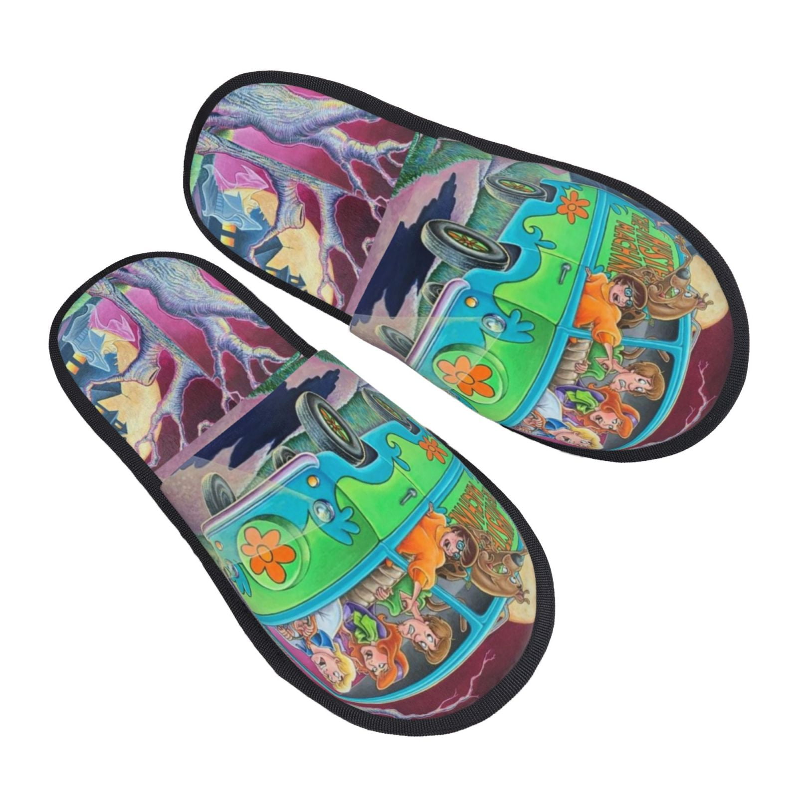 Scooby-Doo Furry Slippers For Men Women Fuzzy House Slippers Winter ...