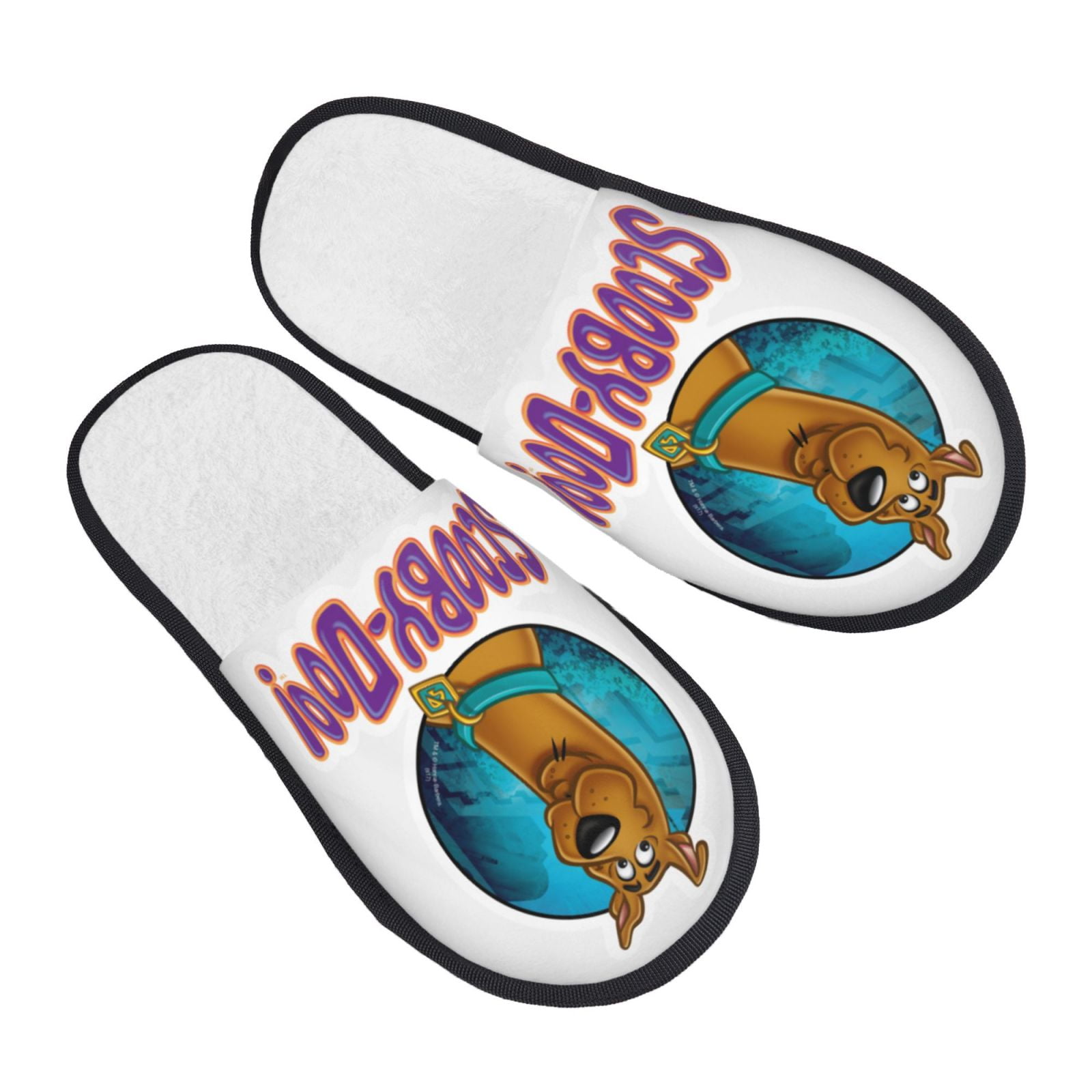 Scooby-Doo Furry Slippers For Men Women Fuzzy House Slippers Winter ...