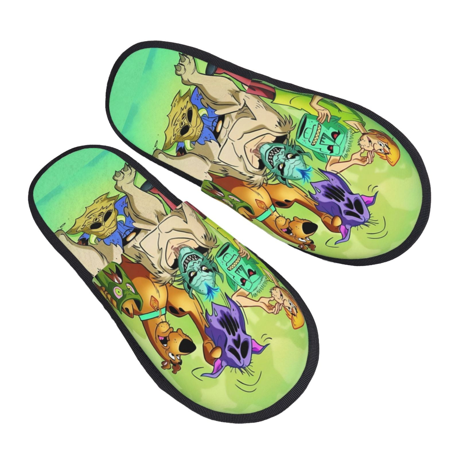 Scooby-Doo Furry Slippers For Men Women Fuzzy House Slippers Winter ...