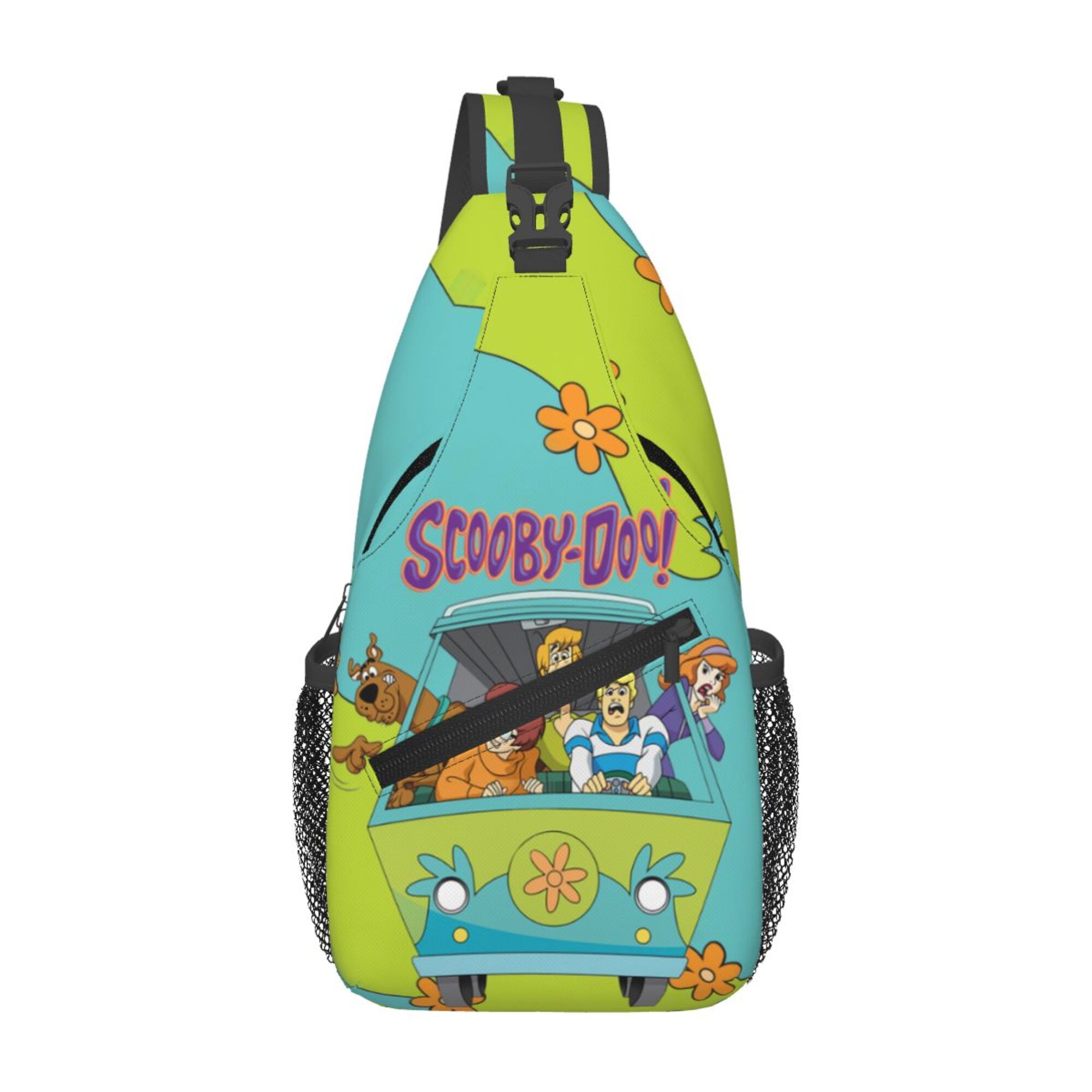 Scooby-Doo Gang In Mystery Machine Crossbody Shoulder Bag Backpack ...