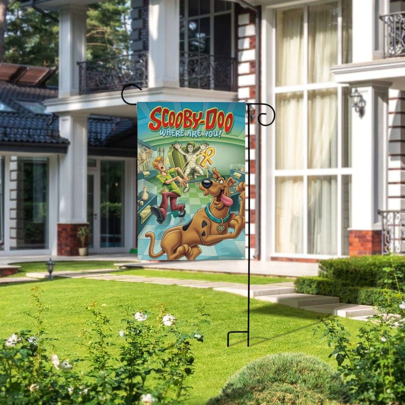 Scooby-Doo Garden Banner - Double-Sided House Outdoor Flag for Yard And ...