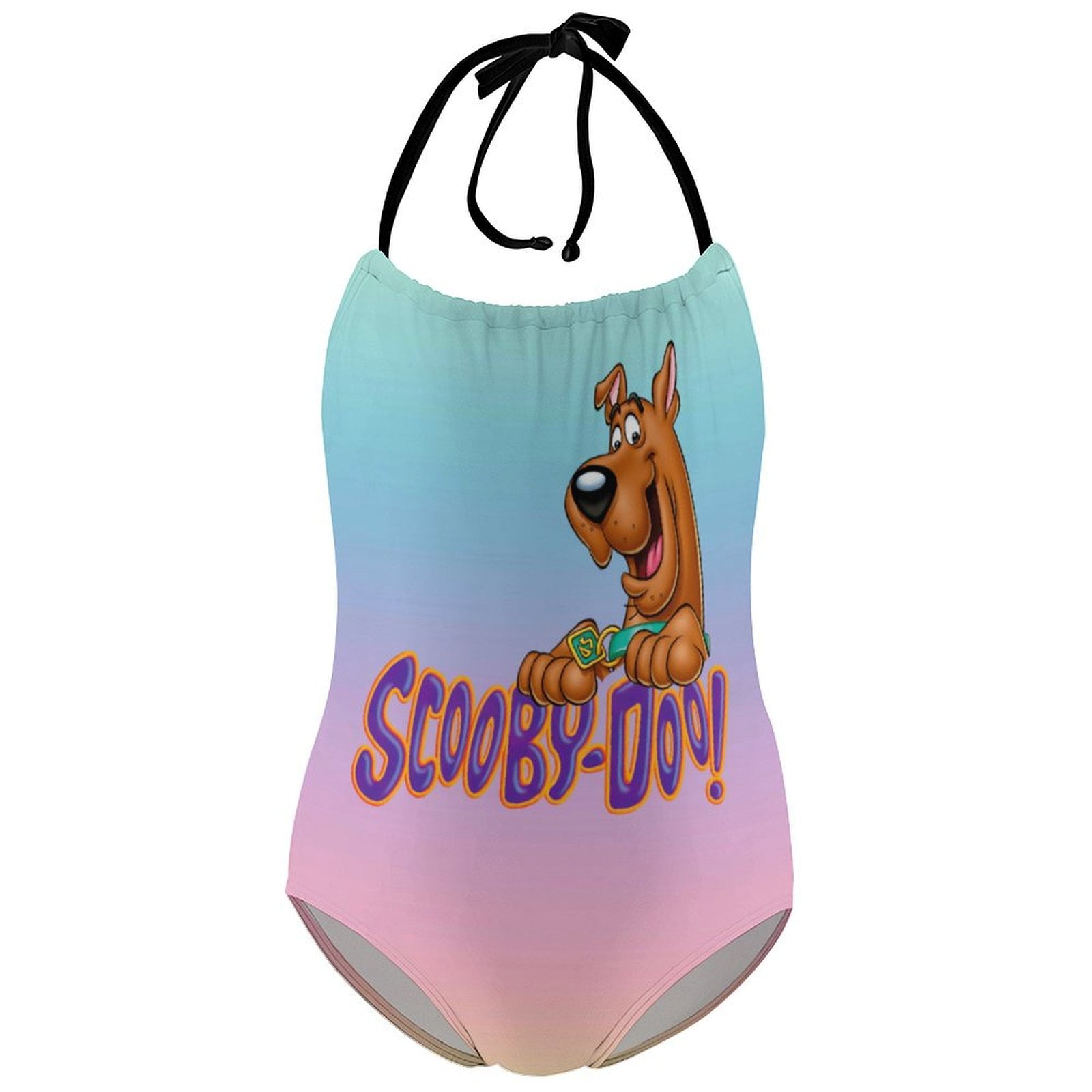 Scooby Doo Girl's Swimsuit One-piece Summer Hawaii Beach Kid's Swimwear ...