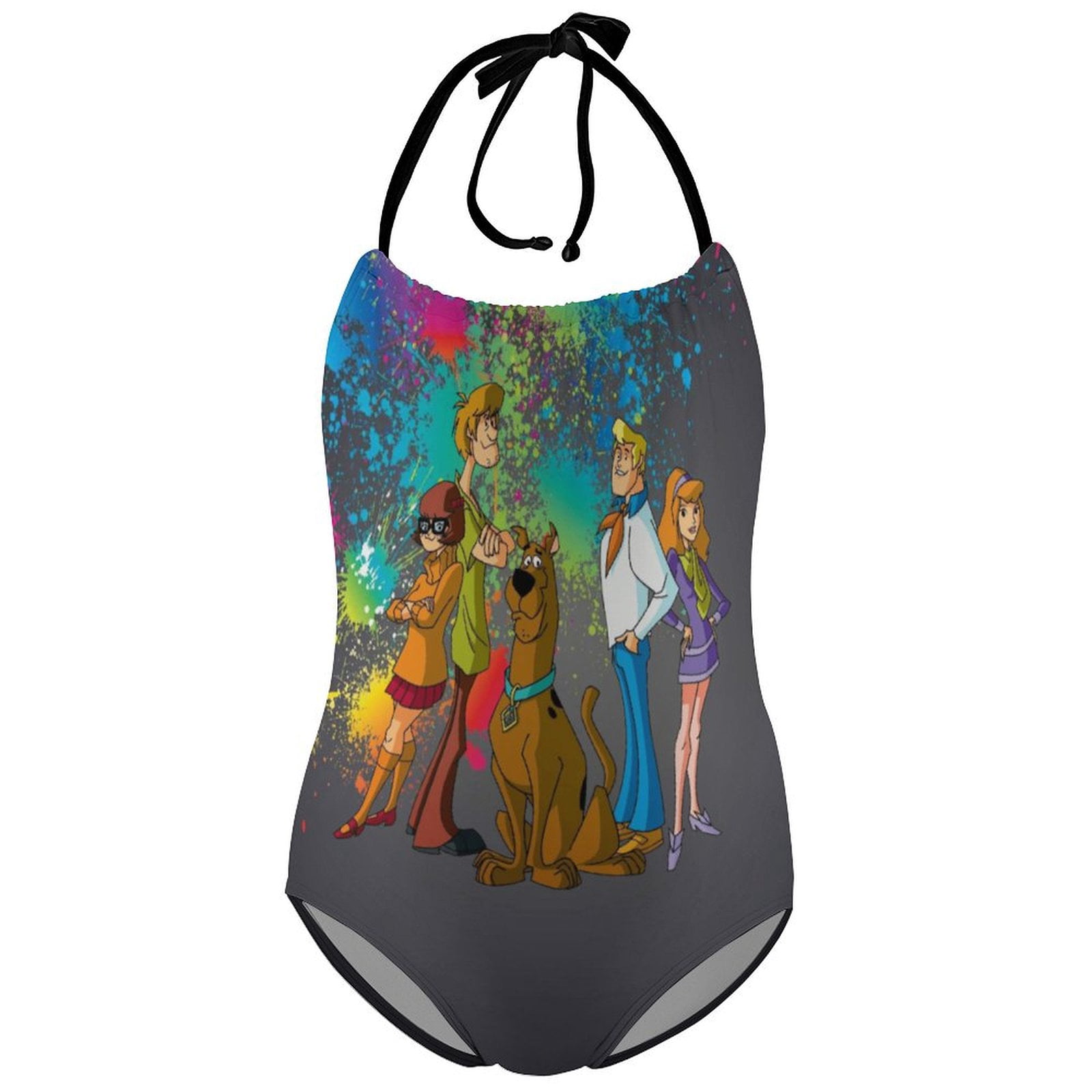 Scooby Doo Girl's Swimsuit One-piece Summer Hawaii Beach Kid's Swimwear ...