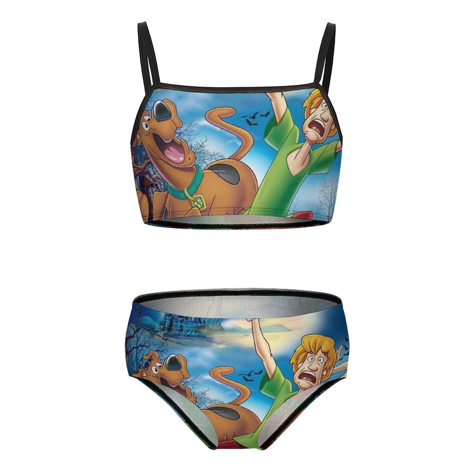 Scooby Doo Girls Bikini Swimsuits Two-piece Beach Bathing Suit Swimwear 6-7Y(110cm) - Walmart.com