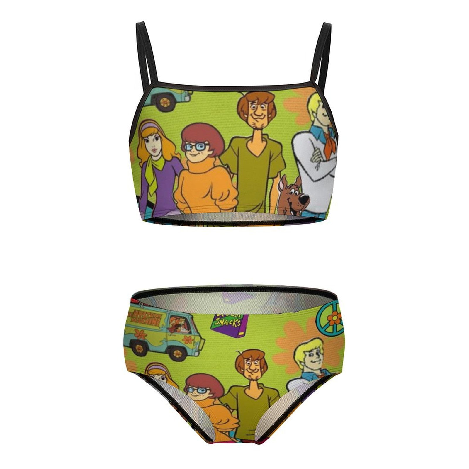 Scooby Doo Girls Bikini Swimsuits Two-piece Beach Bathing Suit Swimwear ...