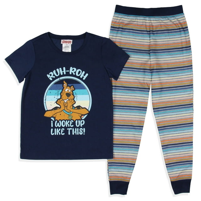 Scooby-Doo Girls' Ruh Roh I Woke Up Like This Jogger Sleep Pajama Set ...