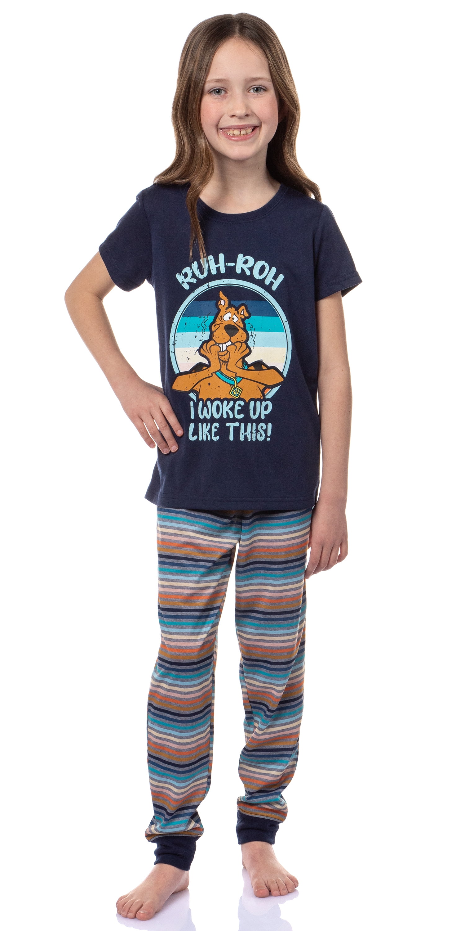 Scooby-Doo Girls' Ruh Roh I Woke Up Like This Jogger Sleep Pajama Set ...