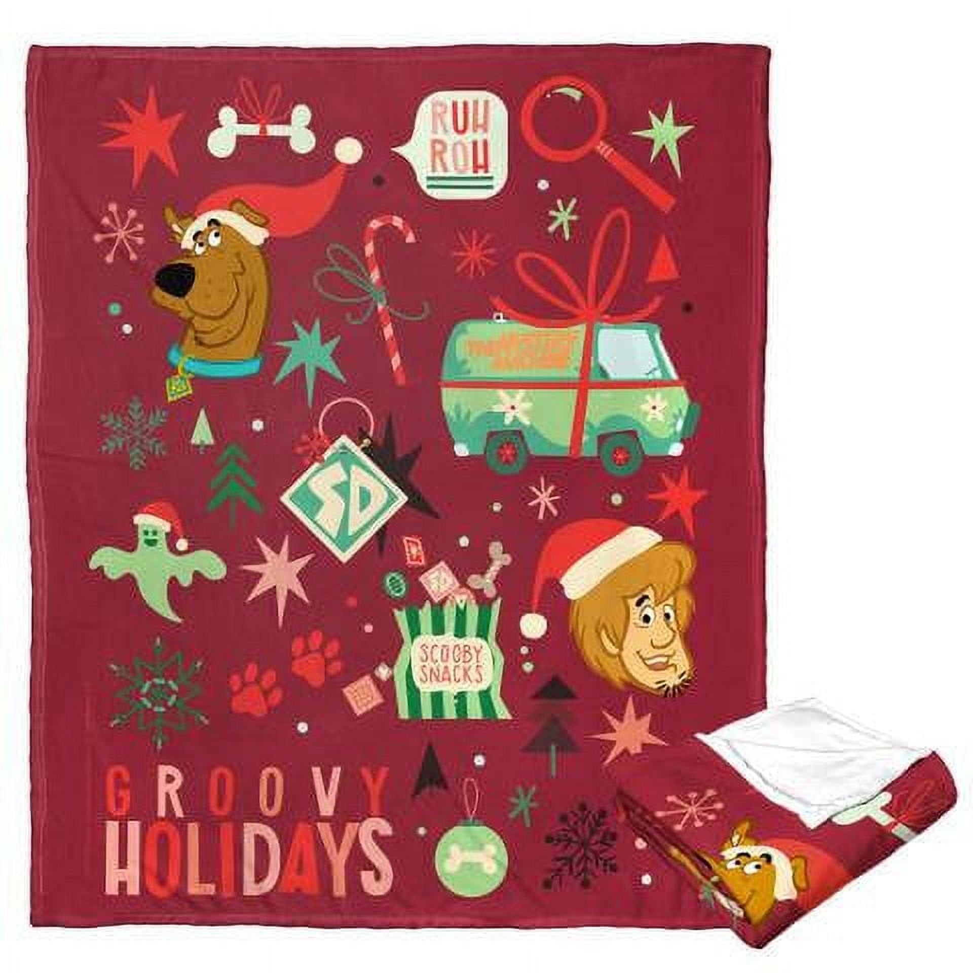 Scooby Doo Groovy Holidays Warner Bros Kids Silk Touch Throw Blanket ...