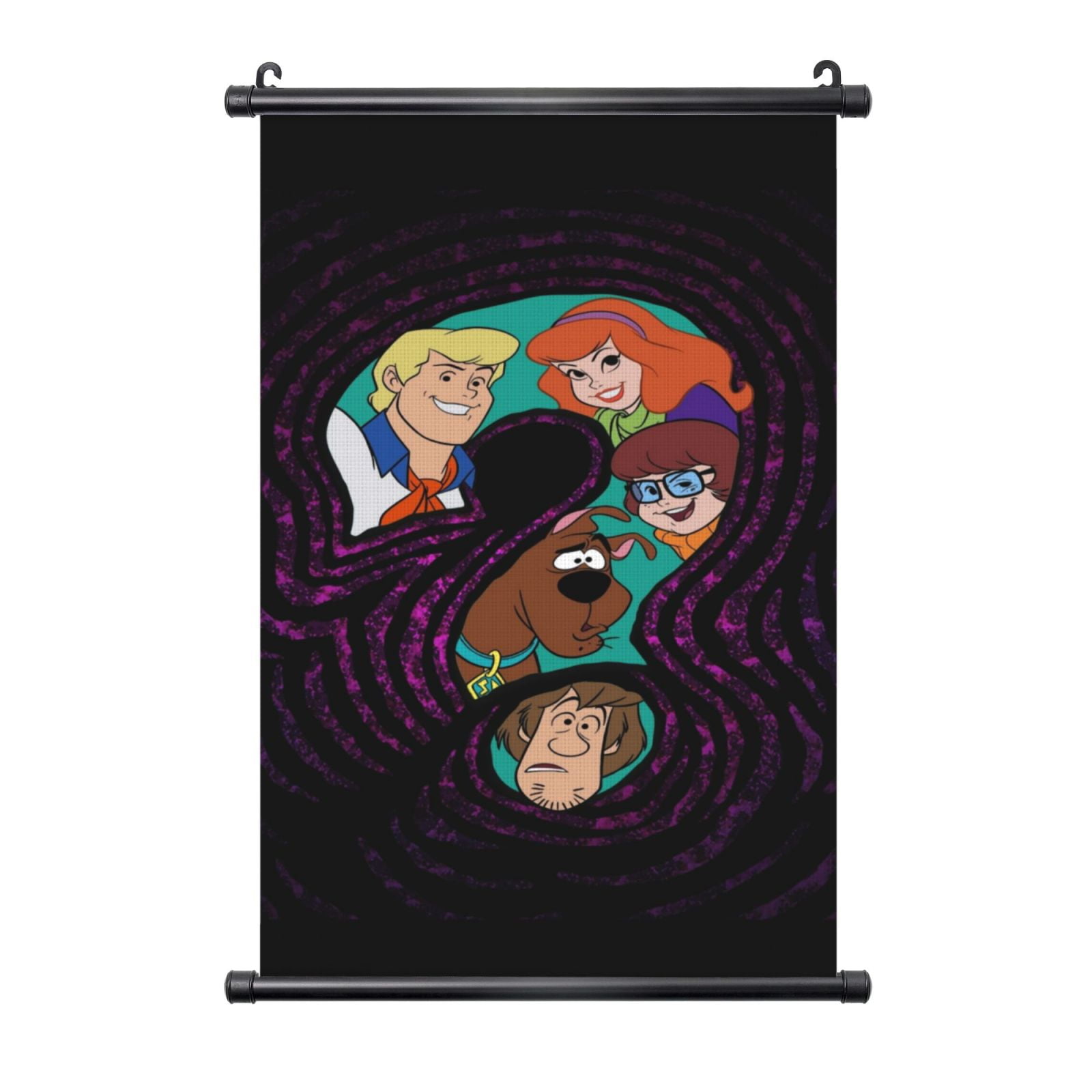 Scooby Doo Hanging Poster, Black Plastic Shaft Wall Hanging Posters ...
