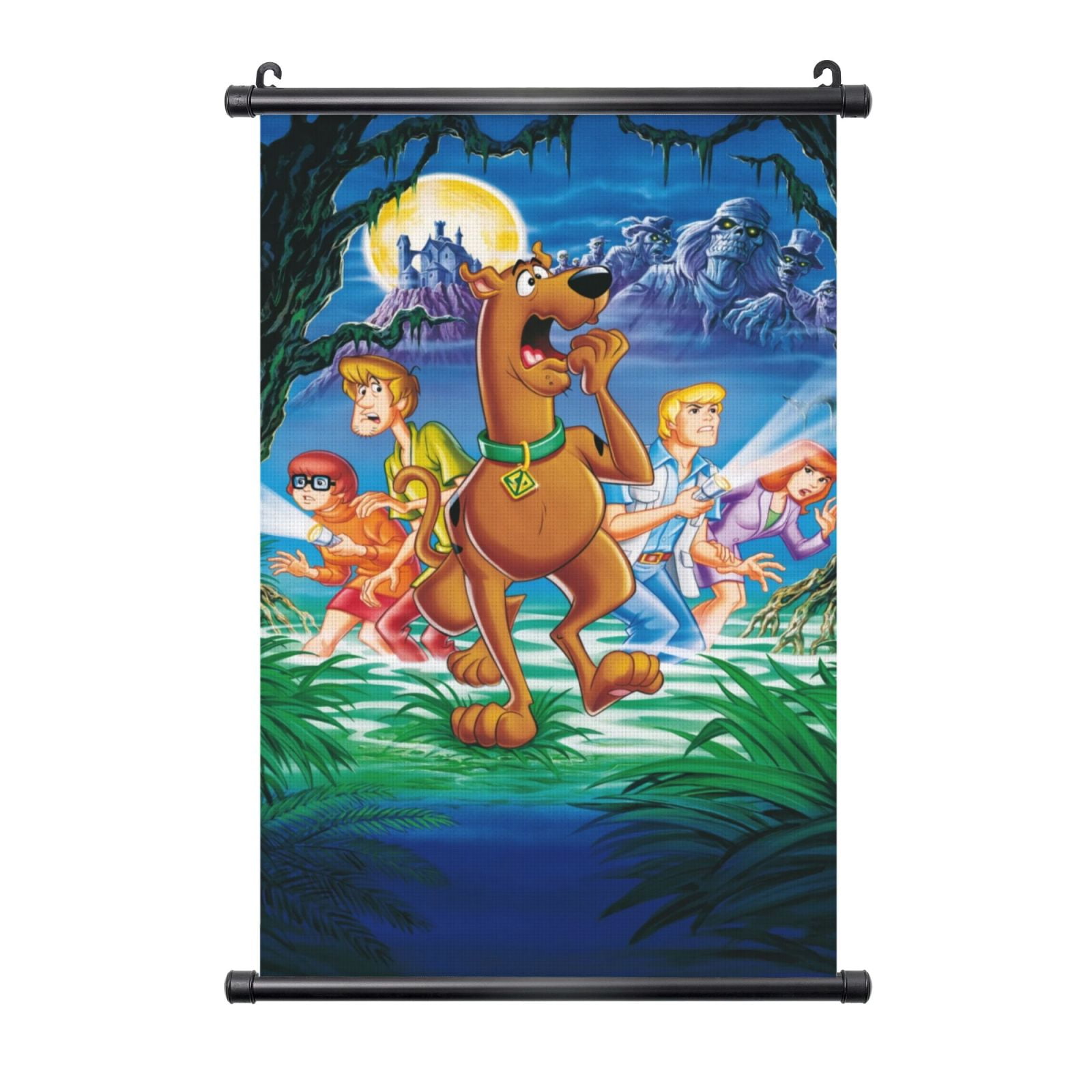 Scooby Doo Hanging Poster, Black Plastic Shaft Wall Hanging Posters ...