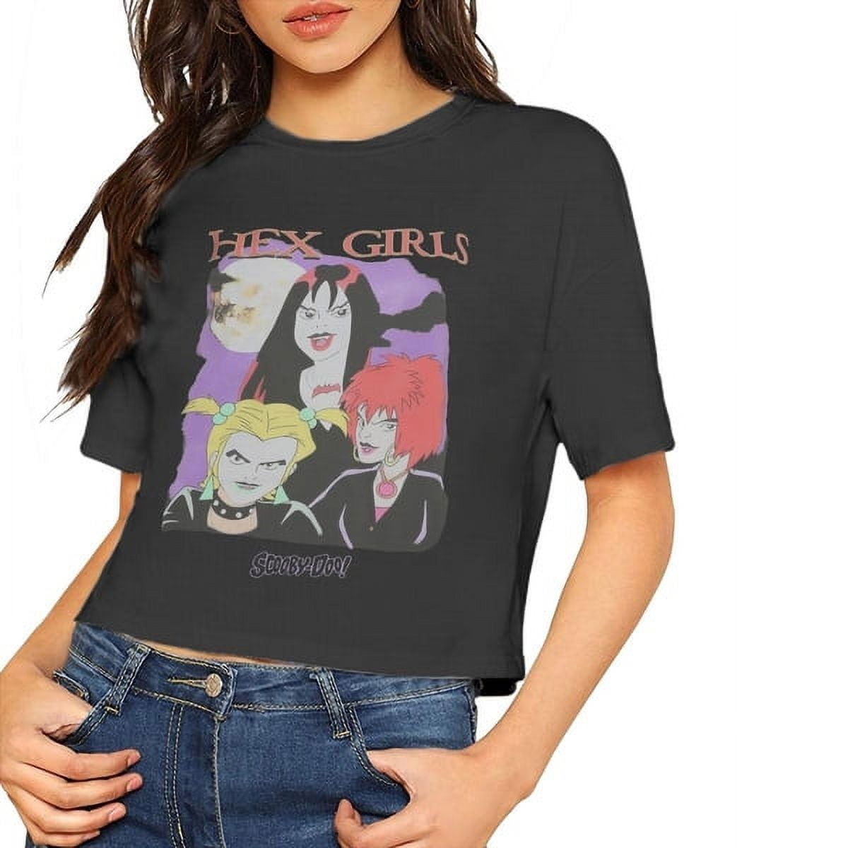 Scooby-Doo Hex Girls Women'S Leak Navel T Shirt Shirt, Size S, Tee As Picture New - Walmart.com