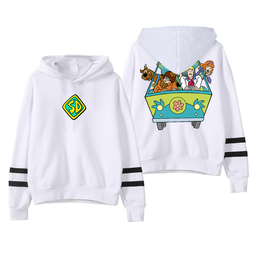 Scooby Doo Hoodie Pocketless Parallel Bars Sleeve Streetwear Women Men ...