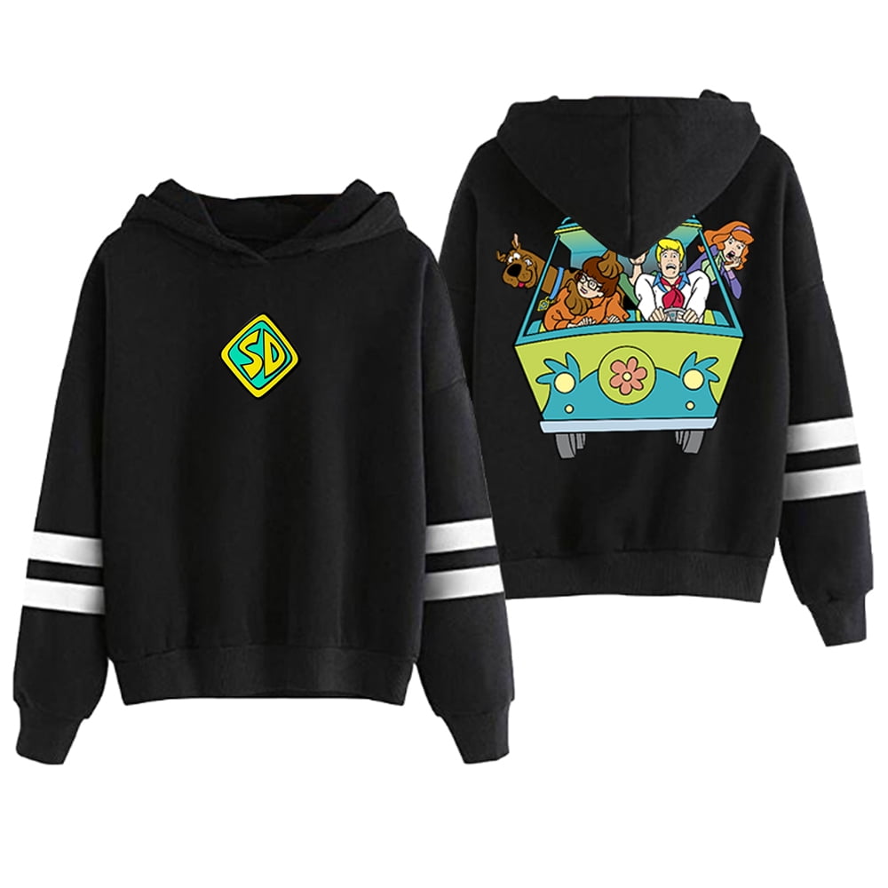 Scooby Doo Hoodie Pocketless Parallel Bars Sleeve Streetwear Women Men ...
