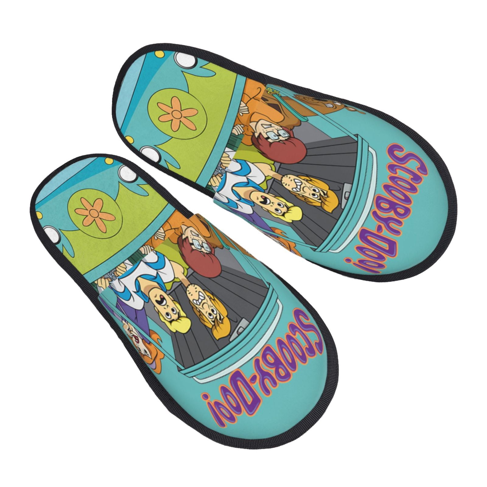 Scooby-Doo House Slippers Slip-On Indoor Memory Foam House Shoes Fluffy ...