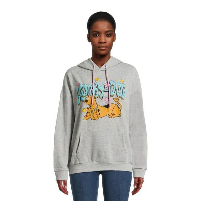Scooby-Doo Juniors Front and Back Print Hoodie with Long Sleeves, Size ...