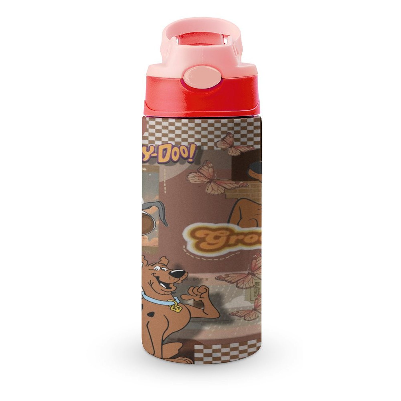 Scooby Doo Kids Water Bottle with Straw Lid Insulated Stainless Steel ...