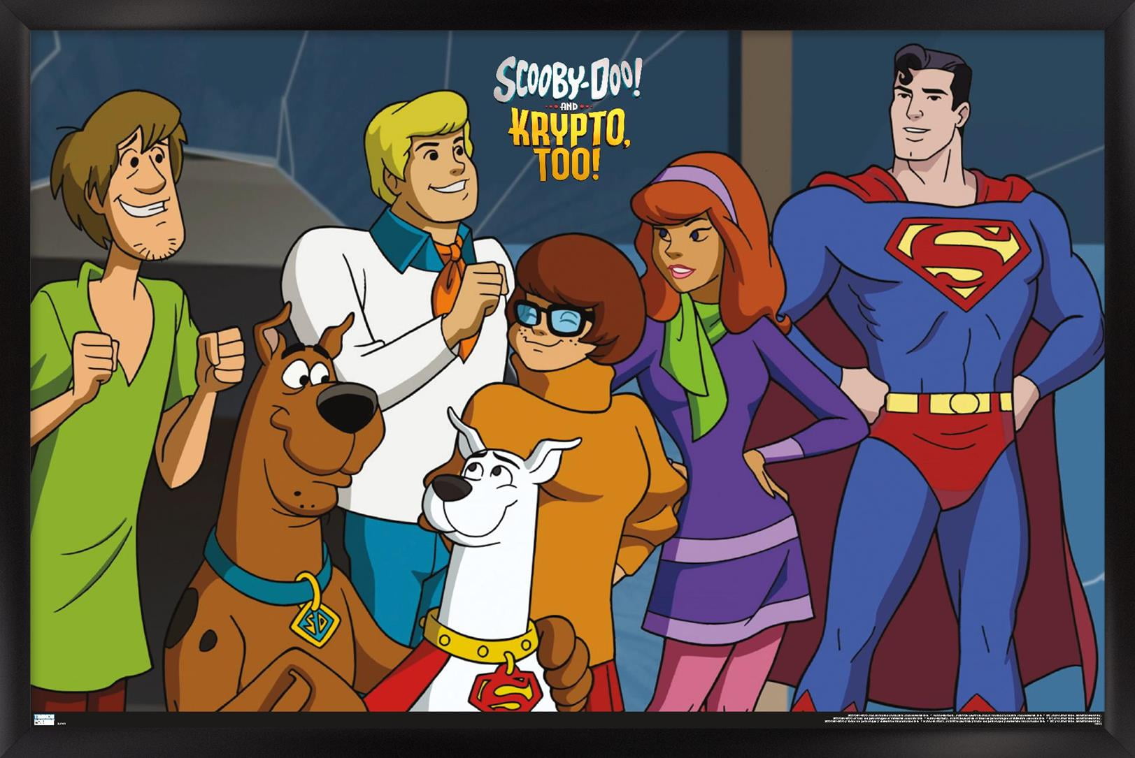 Scooby-Doo & Krypto, Too! - Group Wall Poster, 14.725" x 22.375" Framed ...