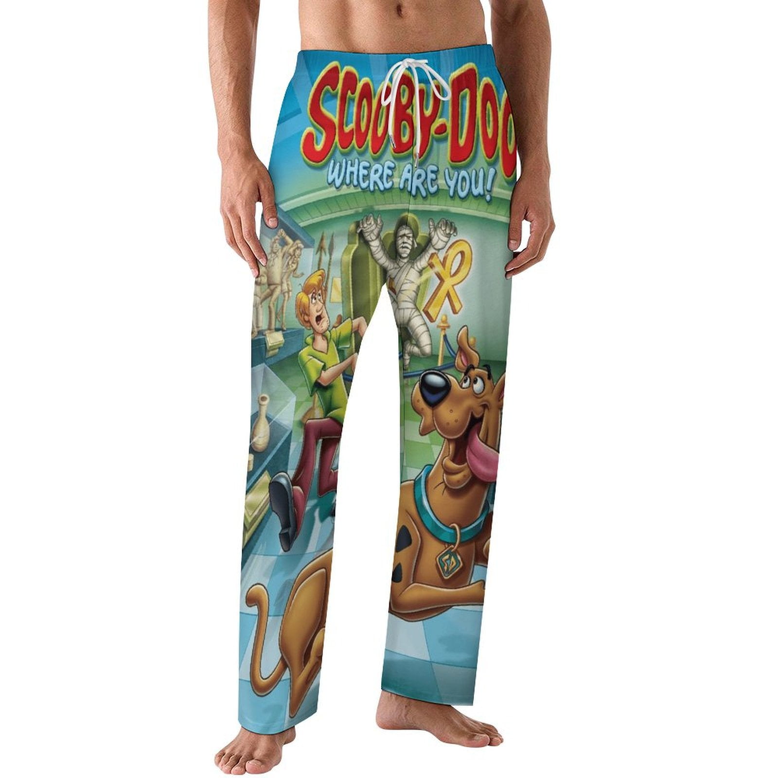 Scooby-Doo Men Pajama Pants Bottoms Lounge Pants Elastic Waist Loose ...