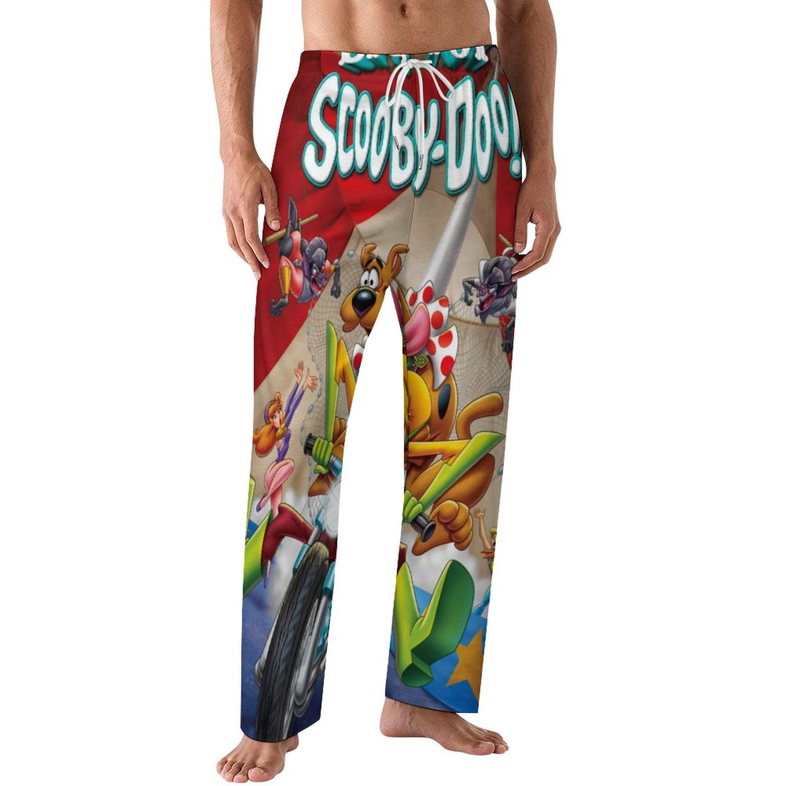 Scooby-Doo Men Pajama Pants Bottoms Lounge Pants Elastic Waist Loose ...
