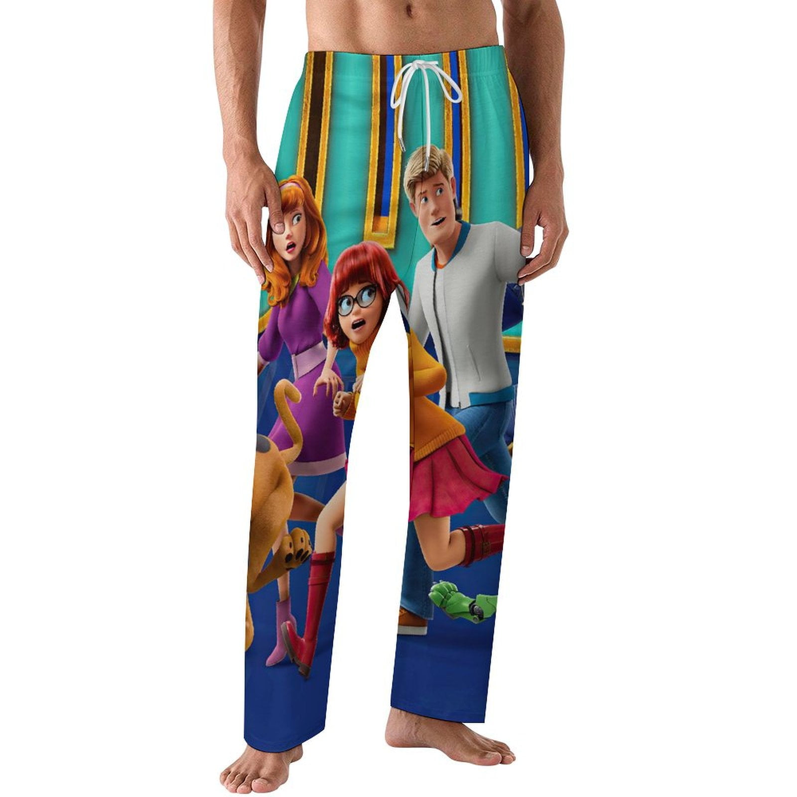 Scooby-Doo Men Pajama Pants Bottoms Lounge Pants Elastic Waist Loose ...