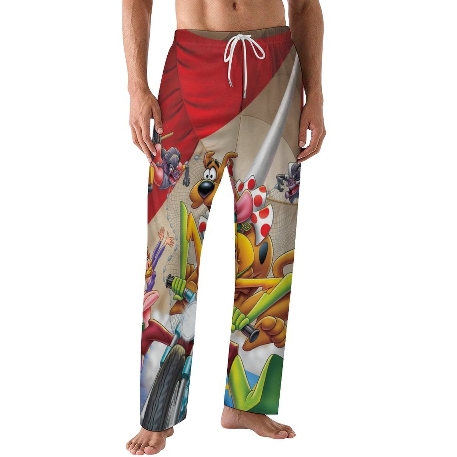 Scooby-Doo Men Pajama Pants Bottoms Lounge Pants Elastic Waist Loose ...