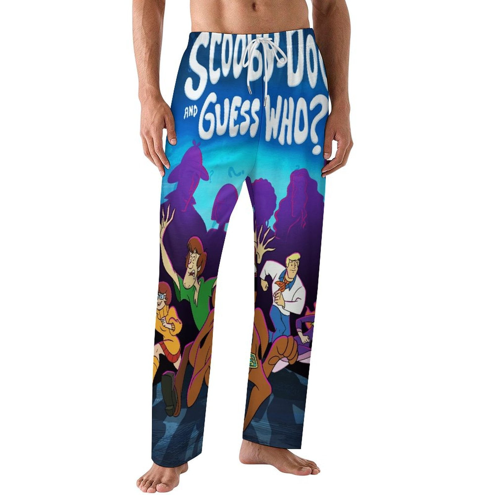 Scooby-Doo Men Pajama Pants Bottoms Lounge Pants Elastic Waist Loose ...