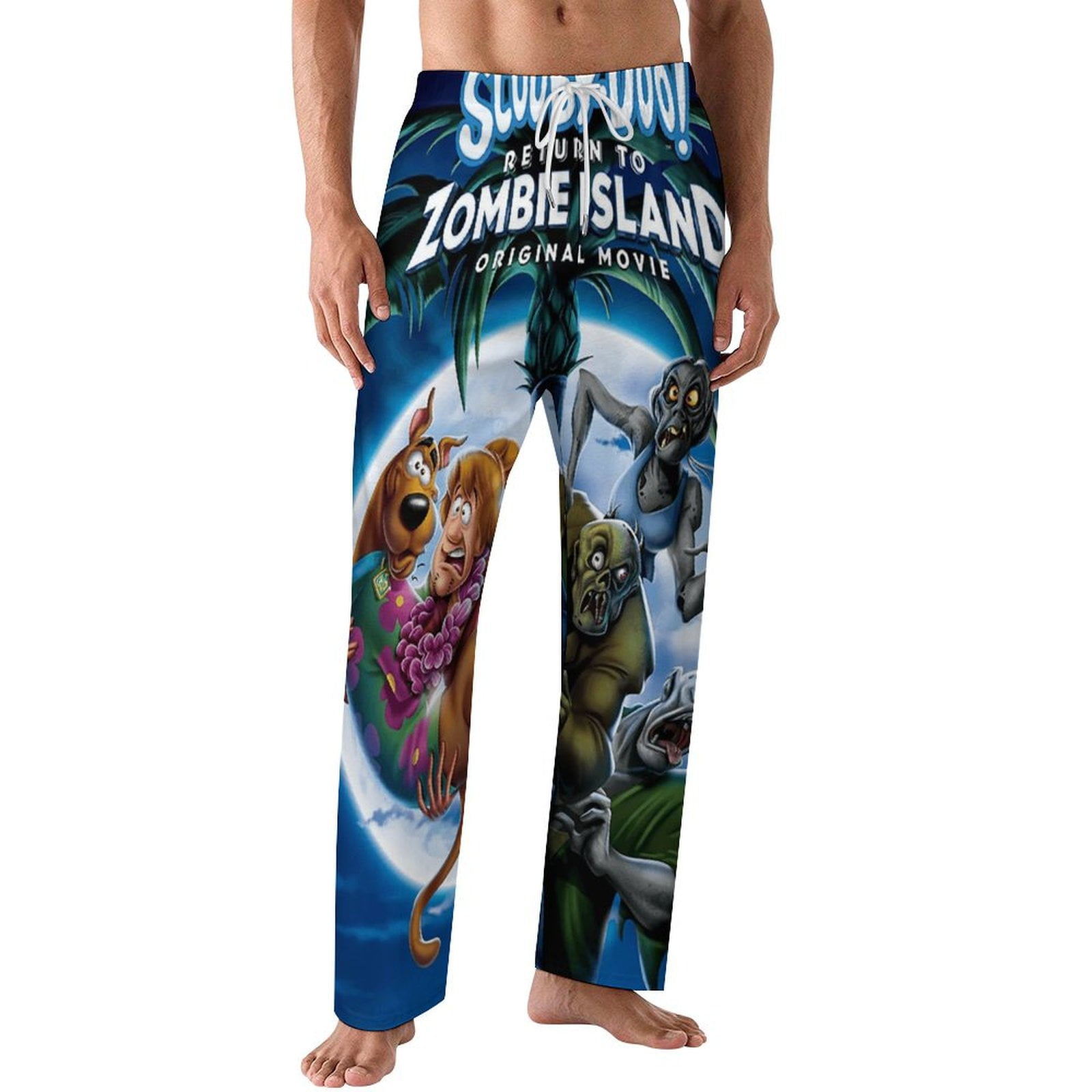 Scooby-Doo Men Pajama Pants Bottoms Lounge Pants Elastic Waist Loose ...