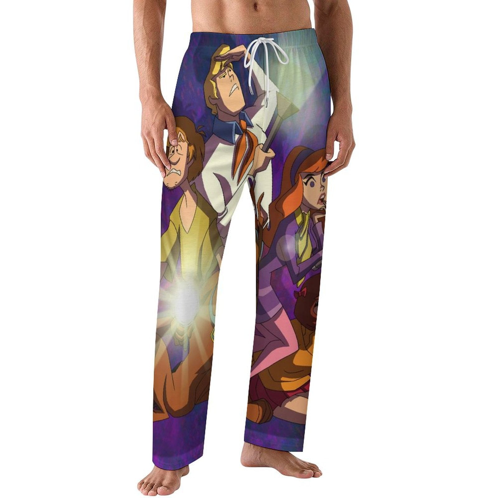 Scooby-Doo Men Pajama Pants Bottoms Lounge Pants Elastic Waist Loose ...