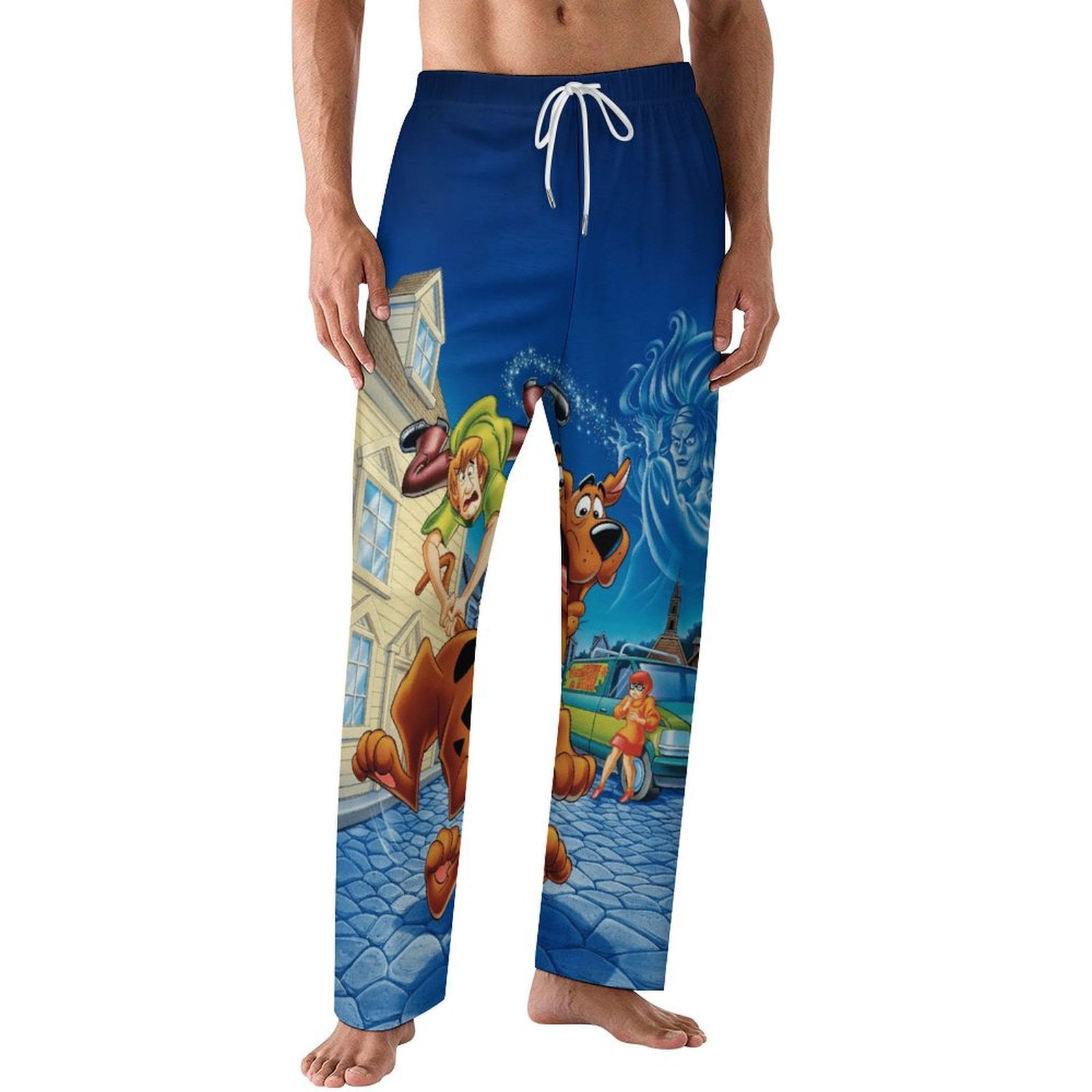 Scooby-Doo Men Pajama Pants Bottoms Lounge Pants Elastic Waist Loose ...