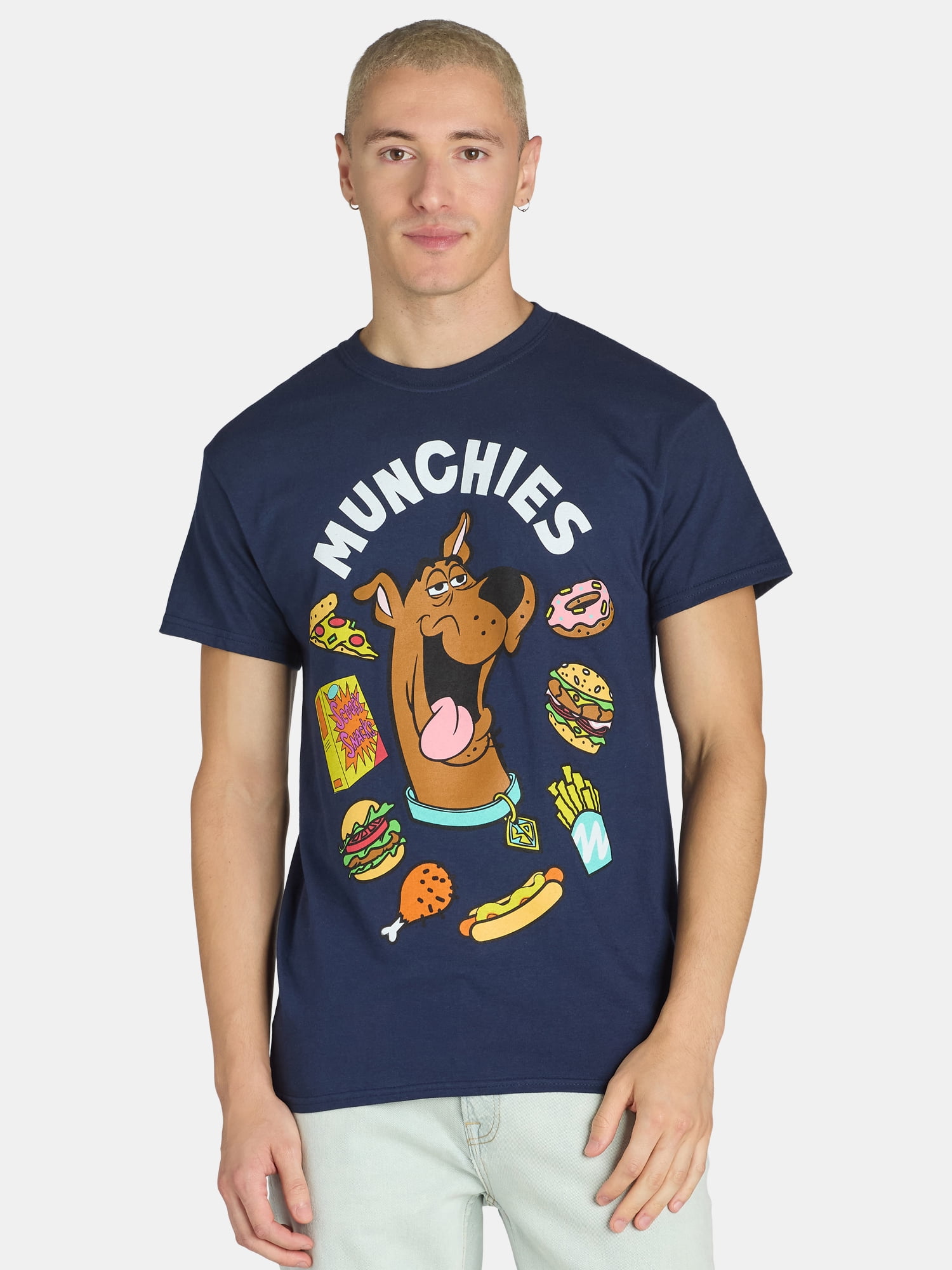 Scooby-Doo Men's & Big Men's Munchies Graphic Print Tee, Short Sleeves ...