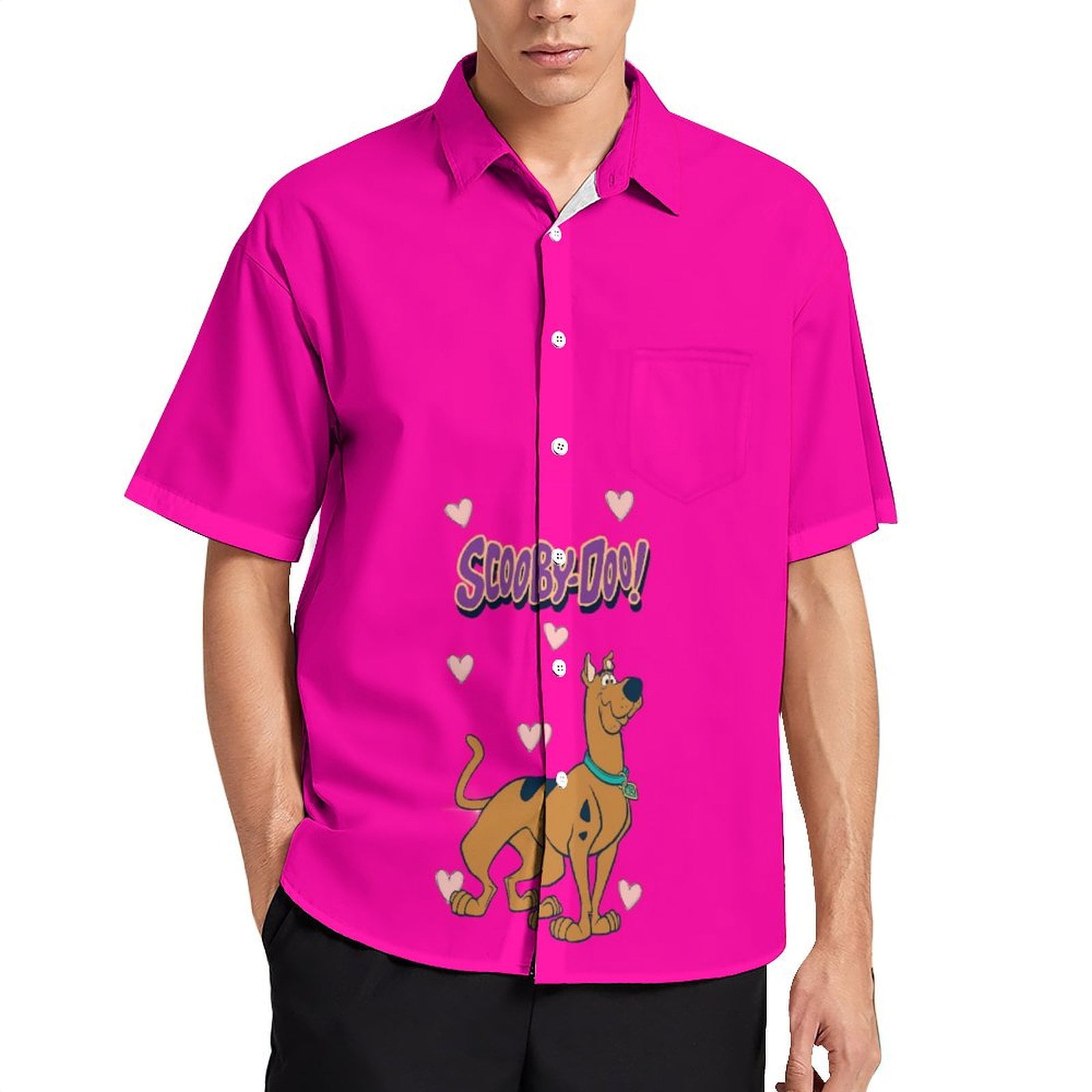 Scooby Doo Men's Summer Shirts Short Sleeve Button-Down M - Walmart.com